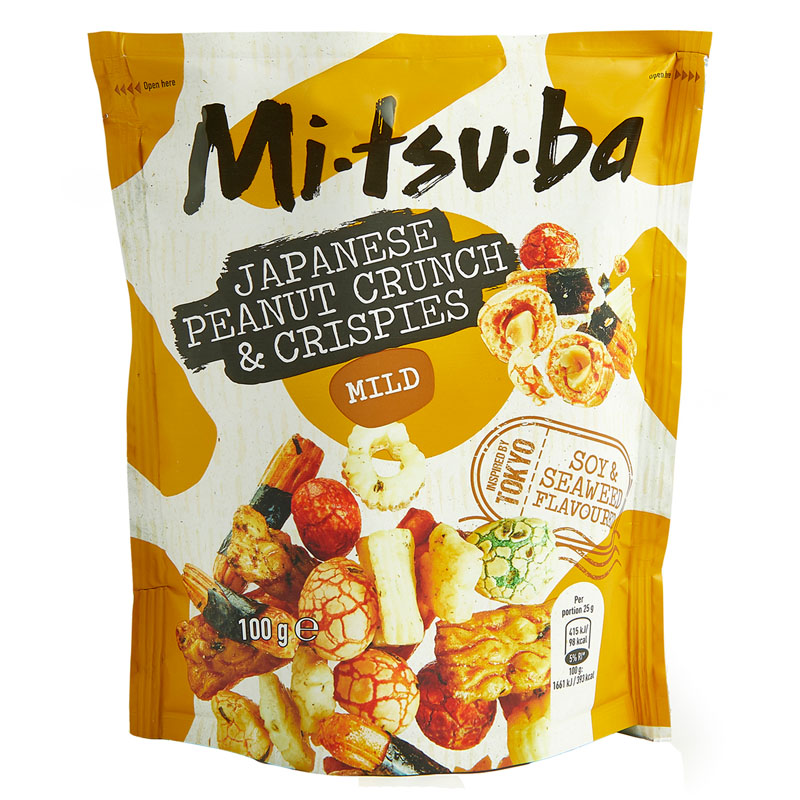 Snack de Arroz e Amendoins com Wasabi Mitsuba 100g