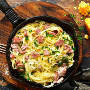 Spaghetti with ham and asparagus | Socilink